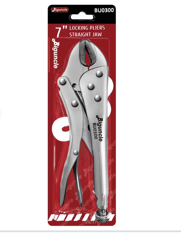 7" Locking Pliers Straight Jaw – Big Uncle Tools